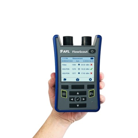 PON Optical Power Meter AFL TPPM-XG - FlowScout - ToolBoom